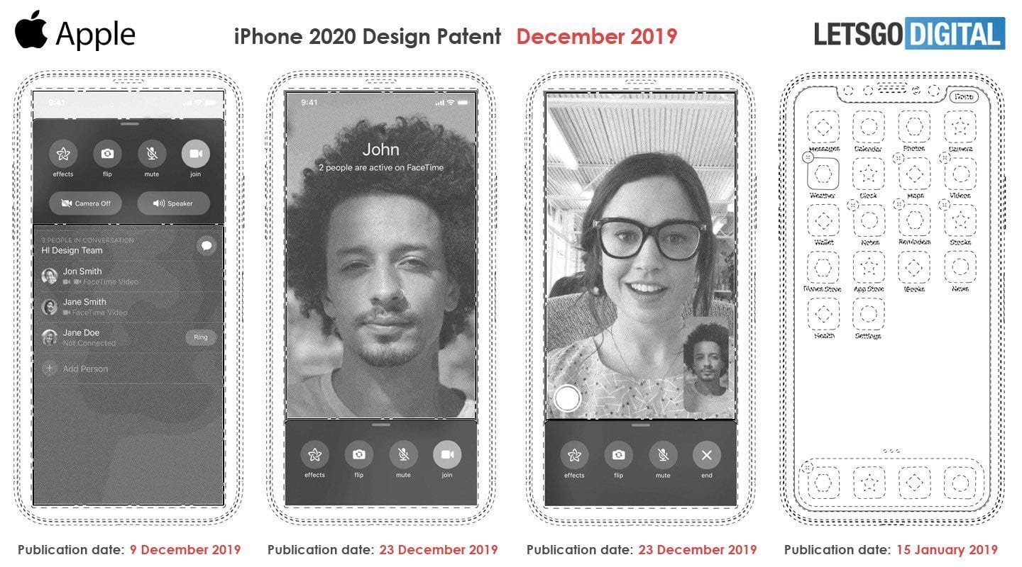 Apple iPhone 2020 Design Revealed With Patent Filing – Research Snipers