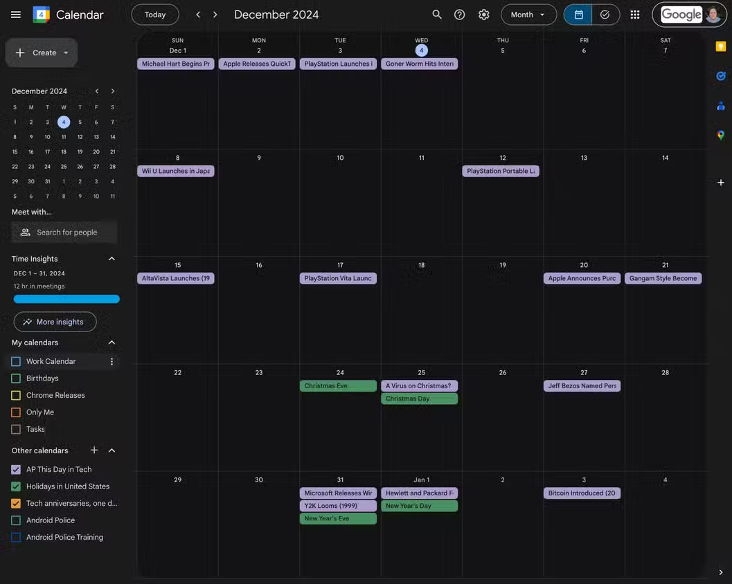 Google Calendar Rolls Out Dark Mode On The Web – Research Snipers