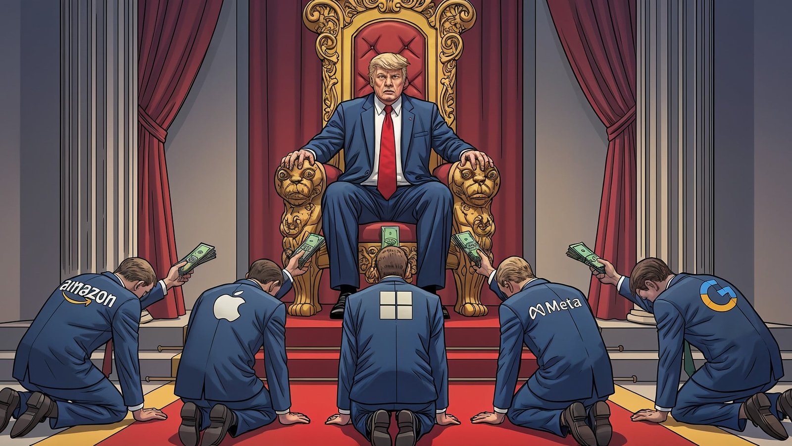 Trump Ballroom: Donating tech companies win contracts worth $50 billion ...
